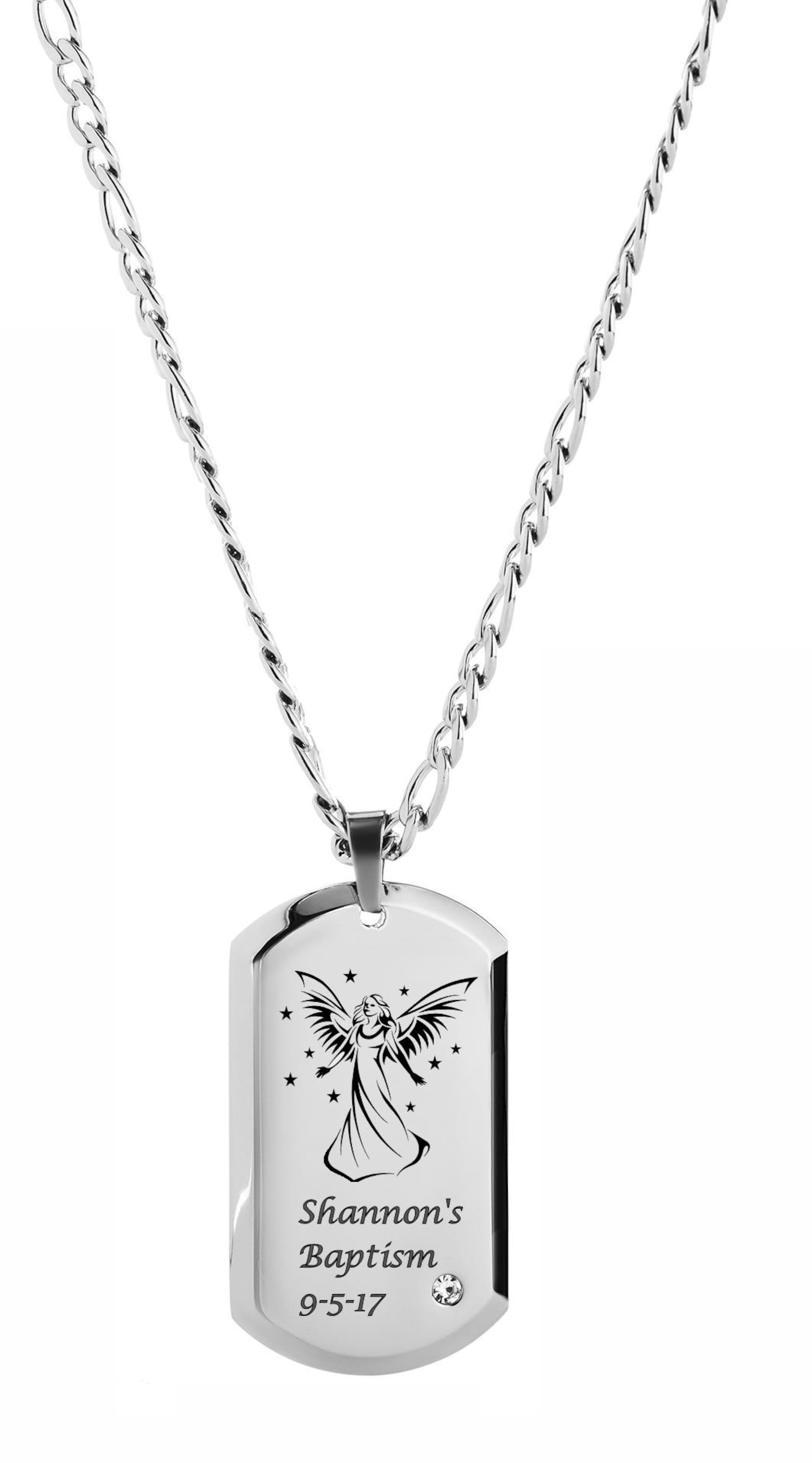 Personalized Guardian Angel Engraved Pendant Guardian Angel - Etsy UK