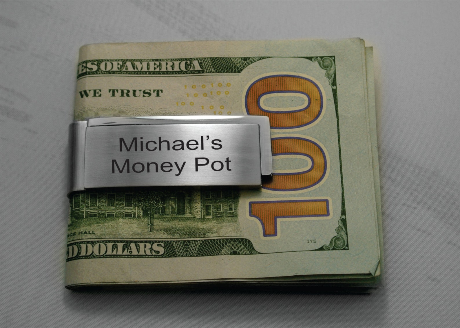 Personalized Stainless Steel Money Clip, Engraved Gift - Etsy