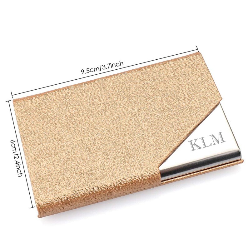 Personalized Leatherette Business Card Holder, Customized Credit Card ...