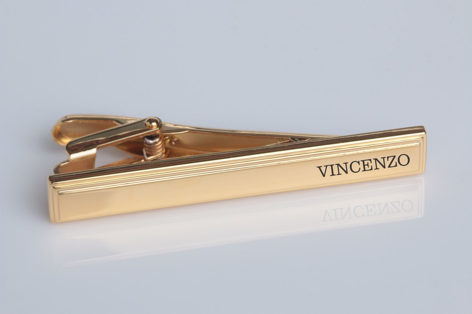 Personalized Tie Clip Engraved Tie Clip Gold Tie Clip Tie | Etsy