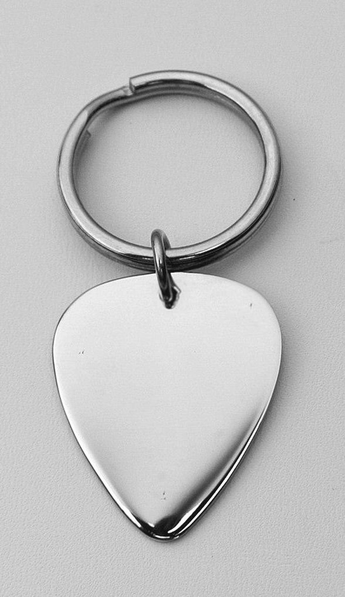 Personalized High Polished Stainless Steel Guitar Pick Key - Etsy