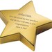 Personalized Gold Star Paperweight, Custom Engraved Gift, Star Award - Etsy