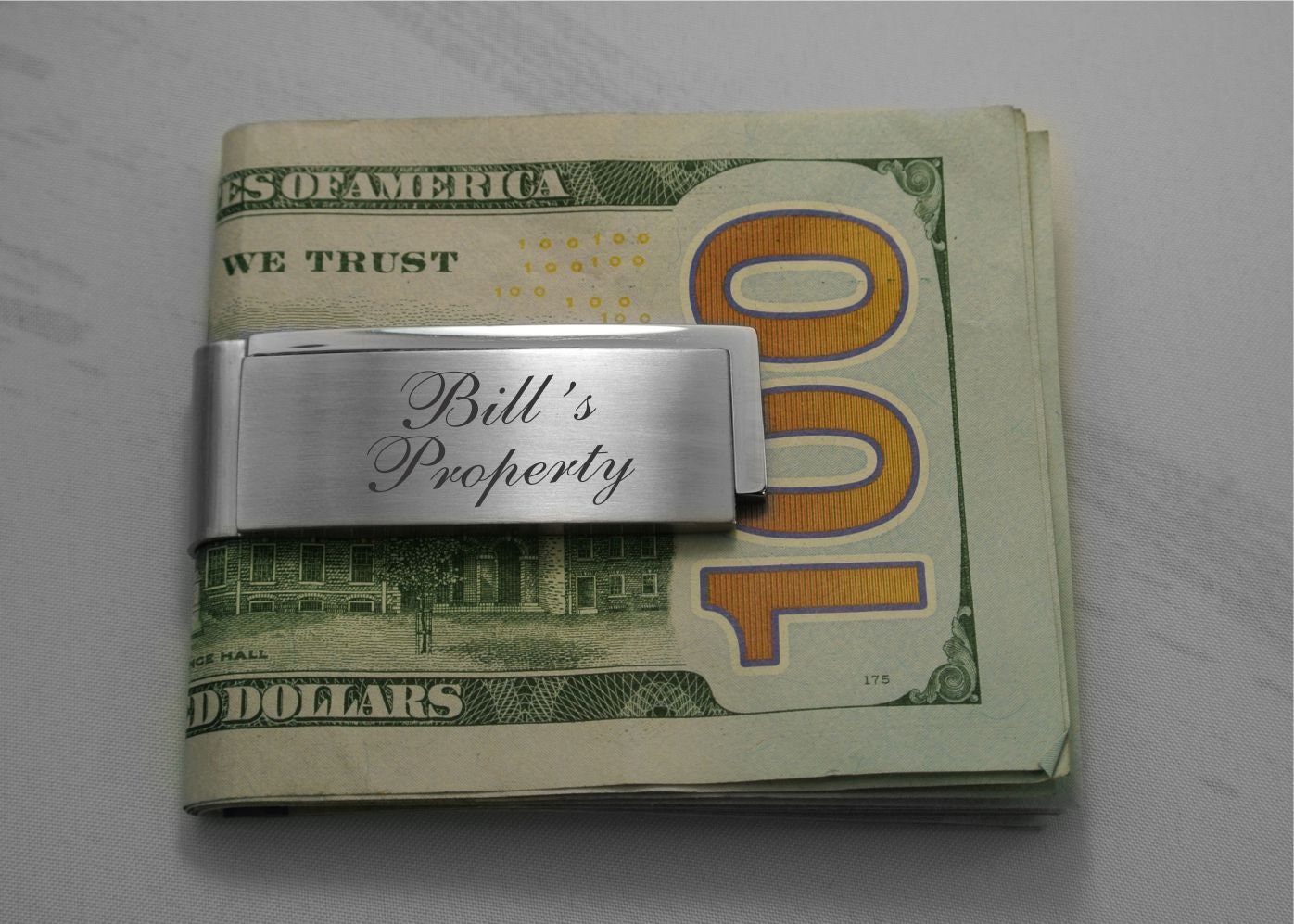 Personalized Stainless Steel Money Clip, Engraved Gift - Etsy