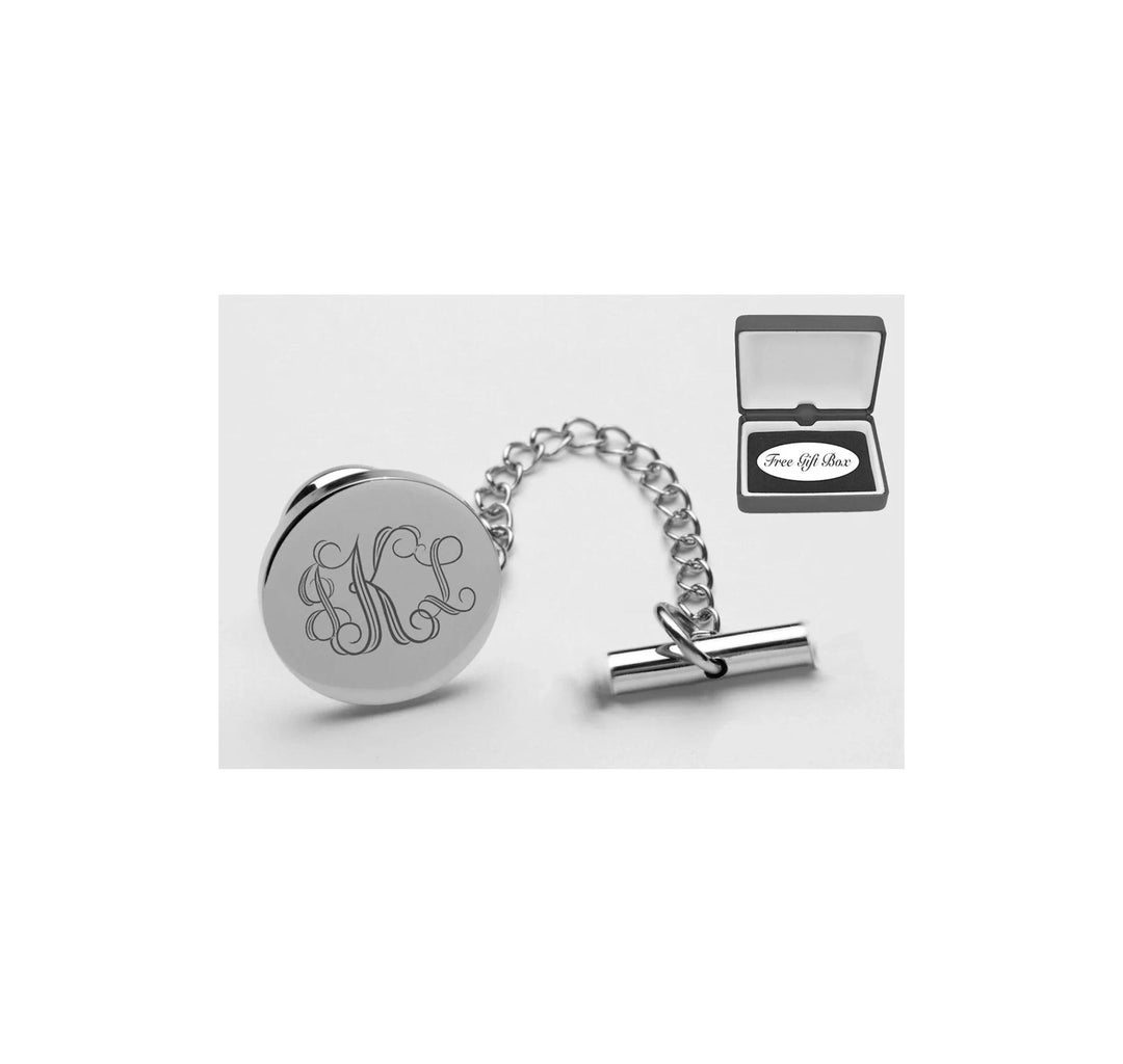 Personalized Tie Pin, Tie Tack, Silver Tie Pin, Engraved Tie Pin ...