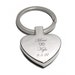 Personalized Silver Heart Keychain Engraved Free - Etsy