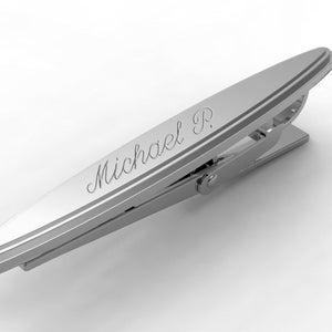 Engraved Tie Clip Monogrammed Tie Clip Personalized - Etsy