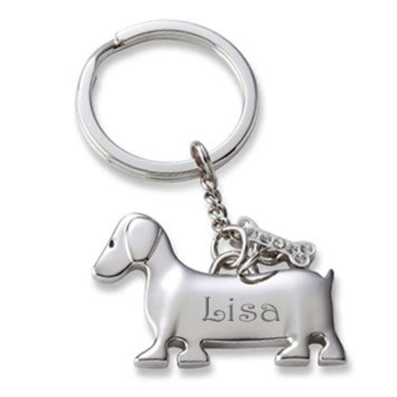 Dog Bone Keychain - Etsy