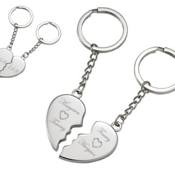 Heart Keychain - Etsy