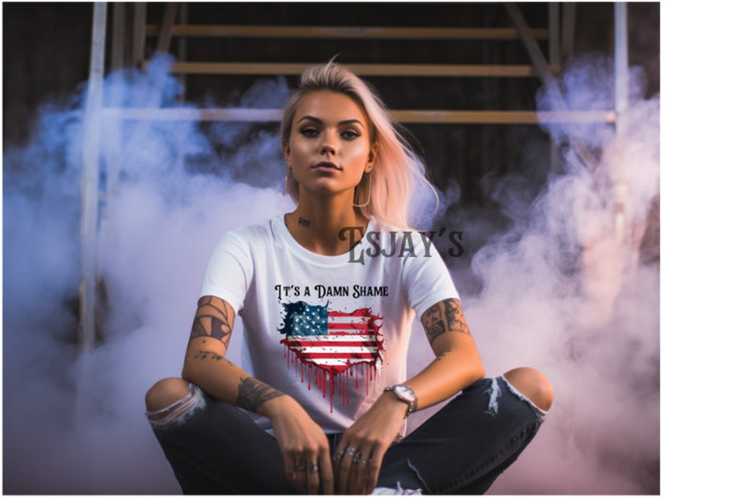 Damn Shame, USA, America, Flag, Sublimation Image - Etsy