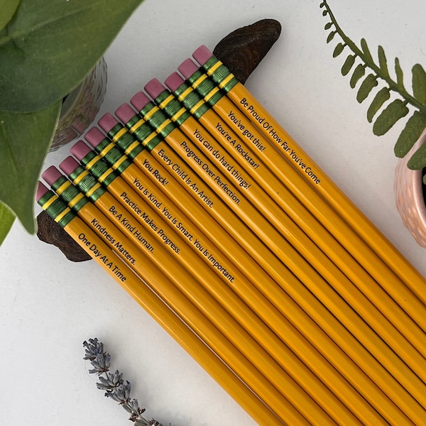 Motivational Pencils - Etsy