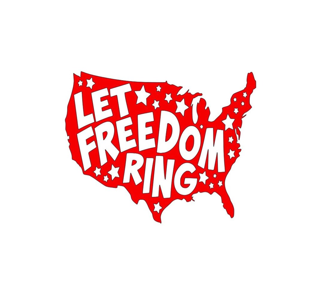 Let Freedom Ring USA Vinyl Decal, Patriotic Car Decor - Etsy