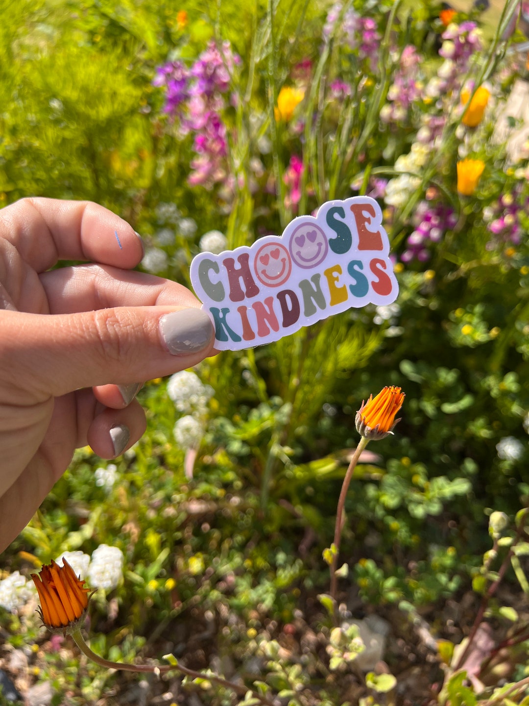 Choose Kindness Sticker, Be Kind, Choose Kindness Hippie Sticker ...