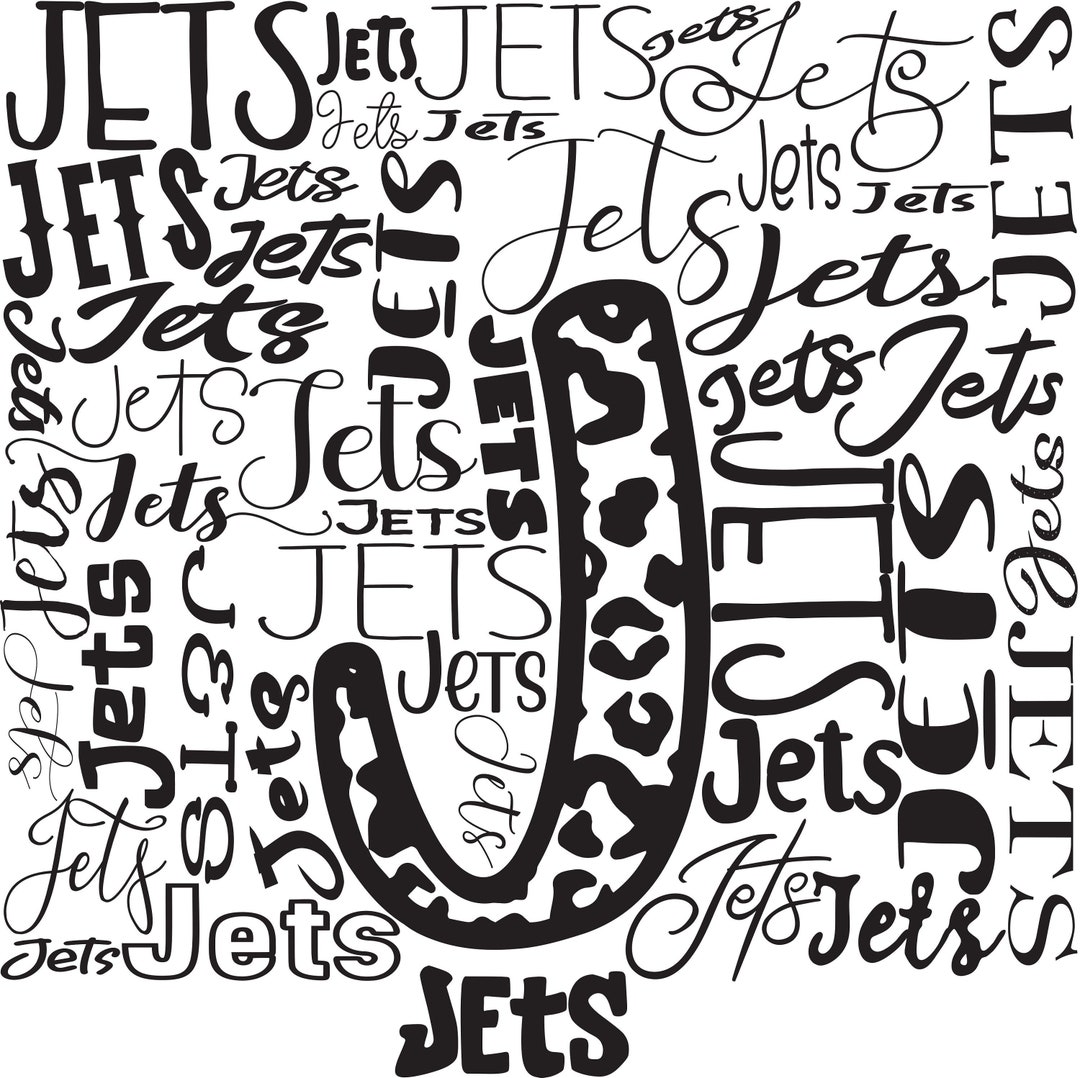 Jets Subway Art, Sports SVG, Jets Collage, Collageteam Mascot, Leopard ...