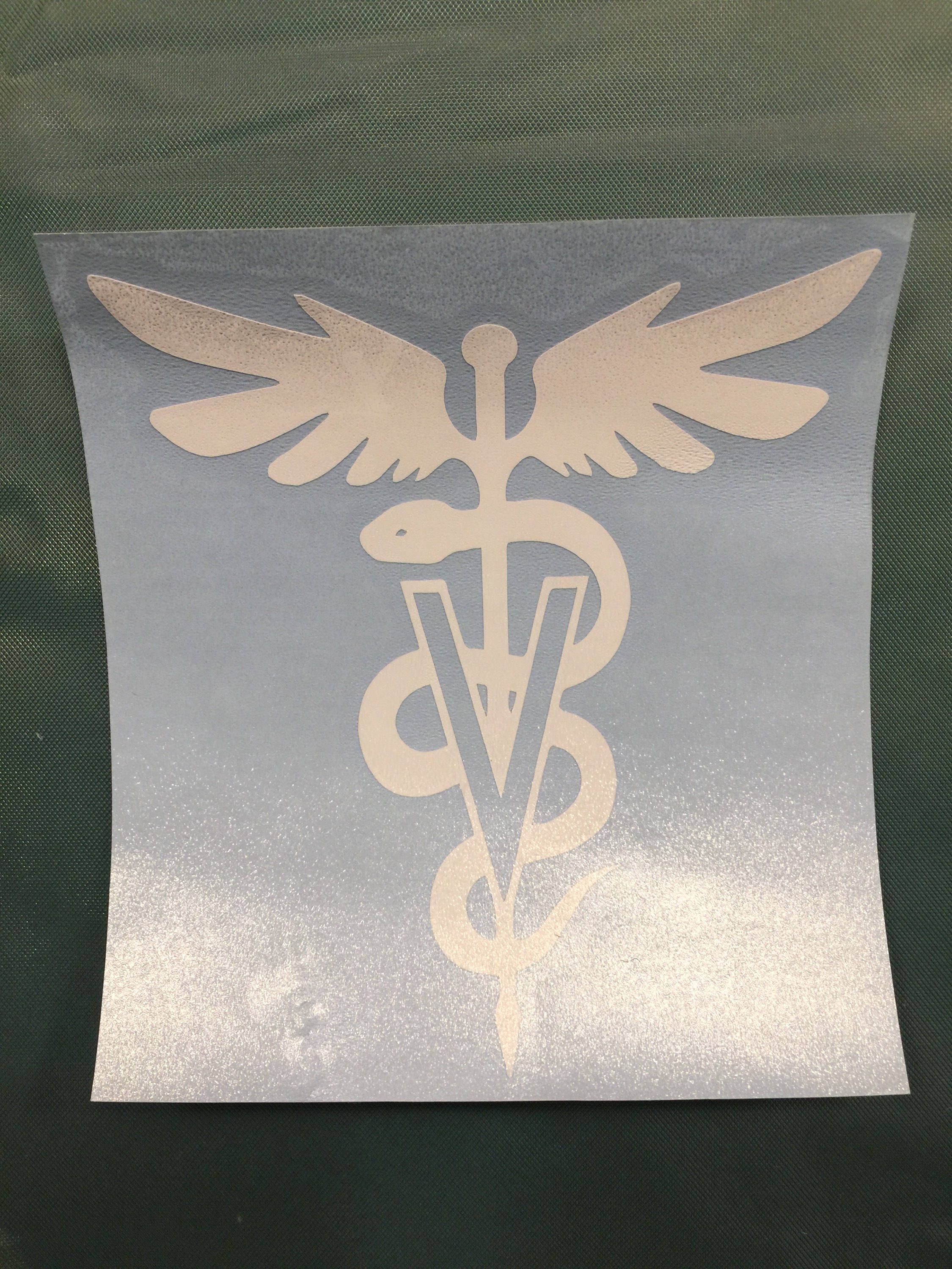 Veterinary Caduceus Vinyl Decal, Car, Tumbler, Phone - Etsy
