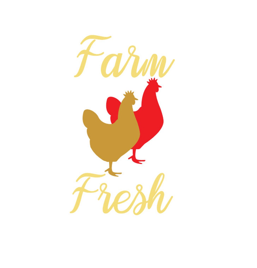 Farm Fresh Eggs, Chickens, Farmhouse Sign, Kitchen Decal, Vinyl Decal ...
