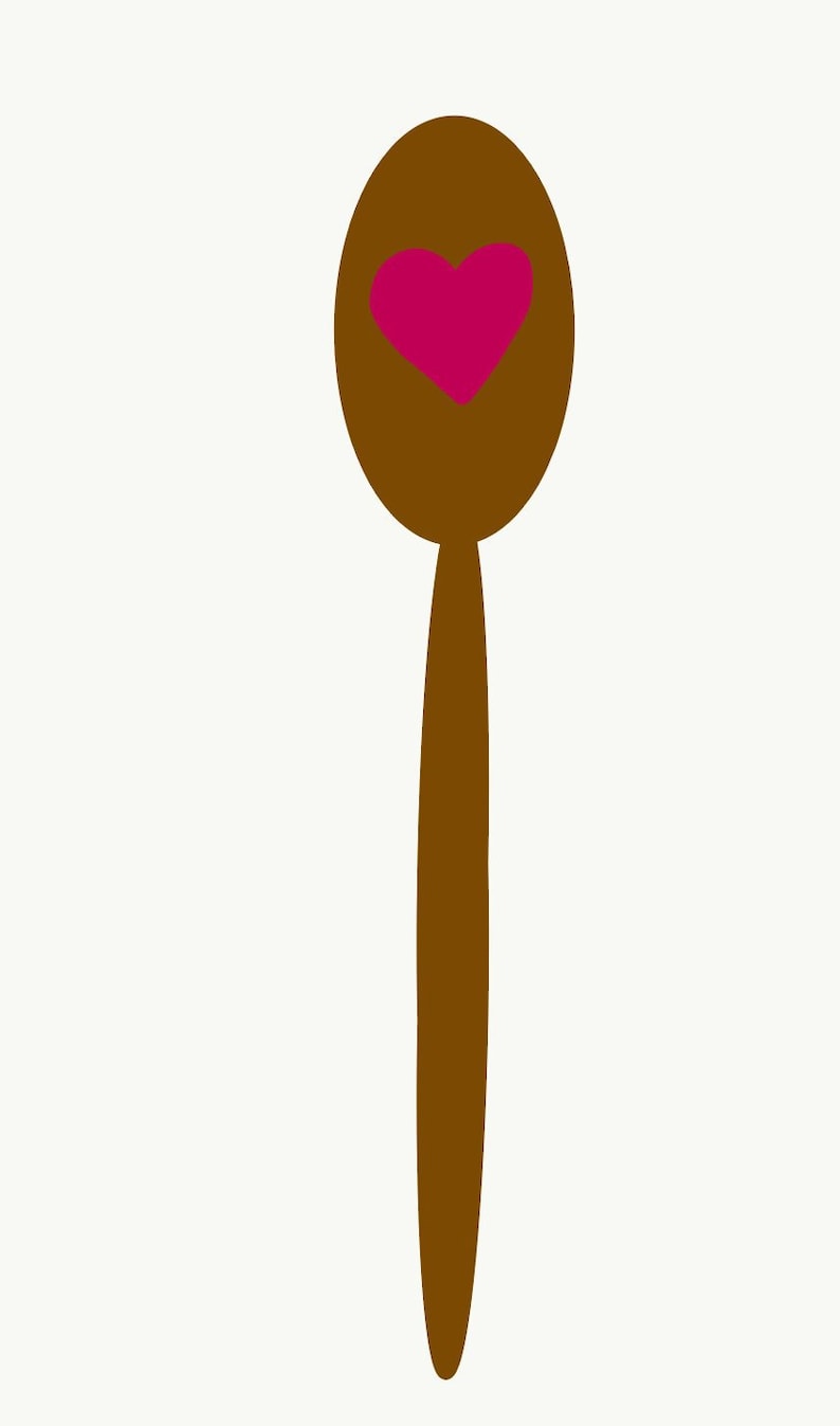 Wooden Spoon SVG Spoon With Heart SVG Made With Love SVG | Etsy