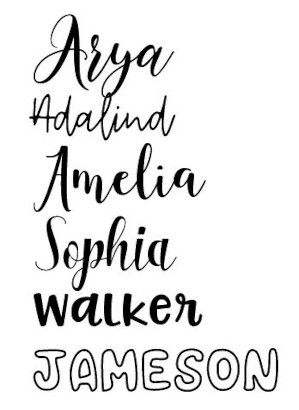 Custom Name SVG Cut File custom Vector Custom SVG Cutting | Etsy