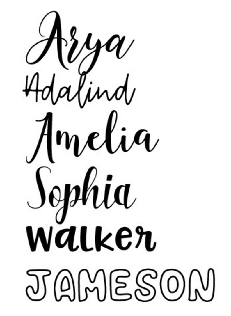 Custom Name SVG Cut File custom Vector Custom SVG Cutting - Etsy