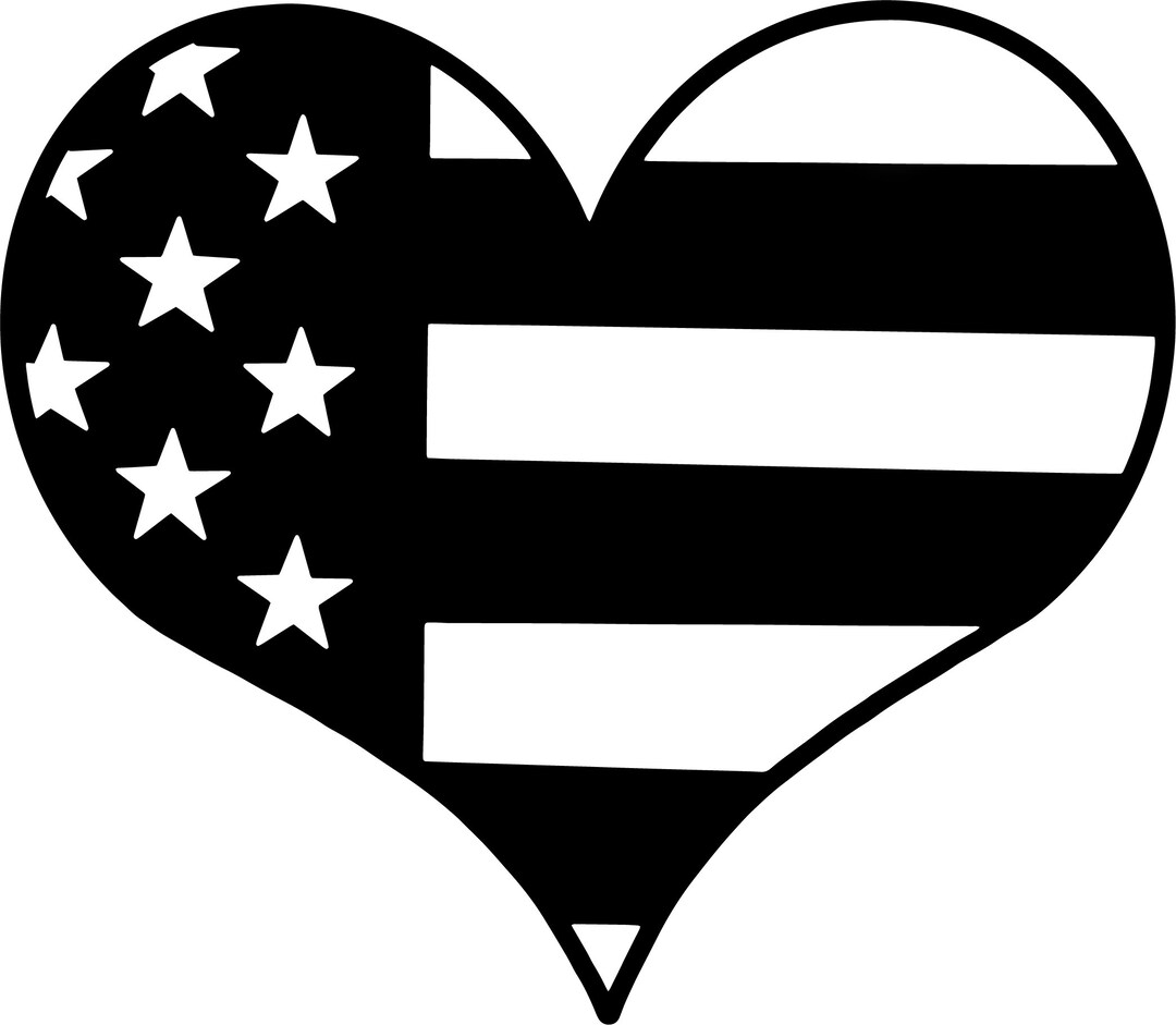 American Flag Heart, America, Heart Flag, American, SVG, Cutting File ...