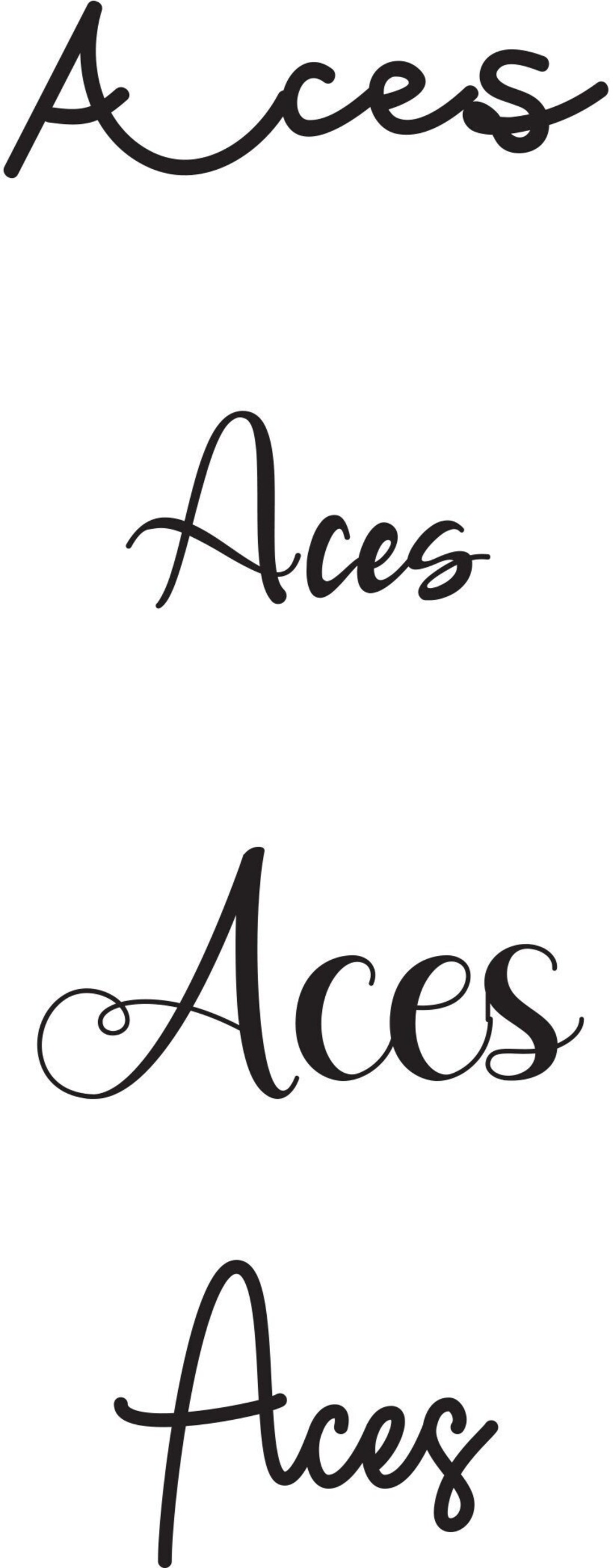 Aces, Sports SVG, Mascot, Sports Mascot, Team Sports, Cutting File ...