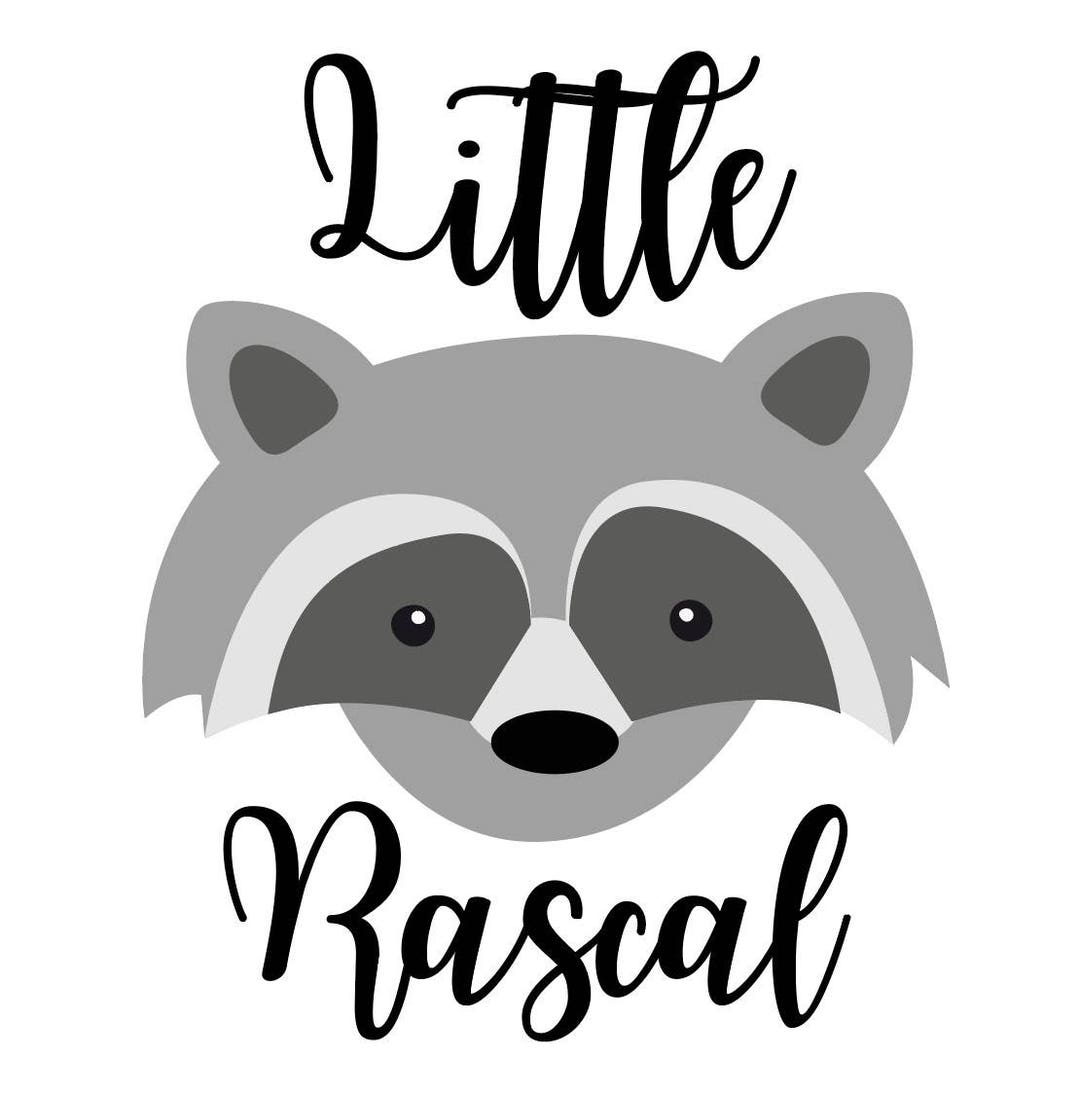 Little Rascal Raccoon Decal, Little Bear Vinyl Decal, Car Decal ...