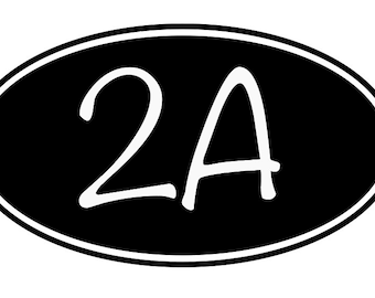 2A Pro Second Amendment Supporter Decal Sticker - Etsy