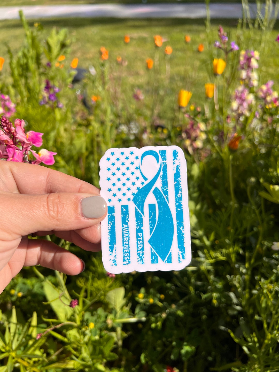 PTSD Awareness, PTSD Awareness American Flag, Mental Health Matters ...