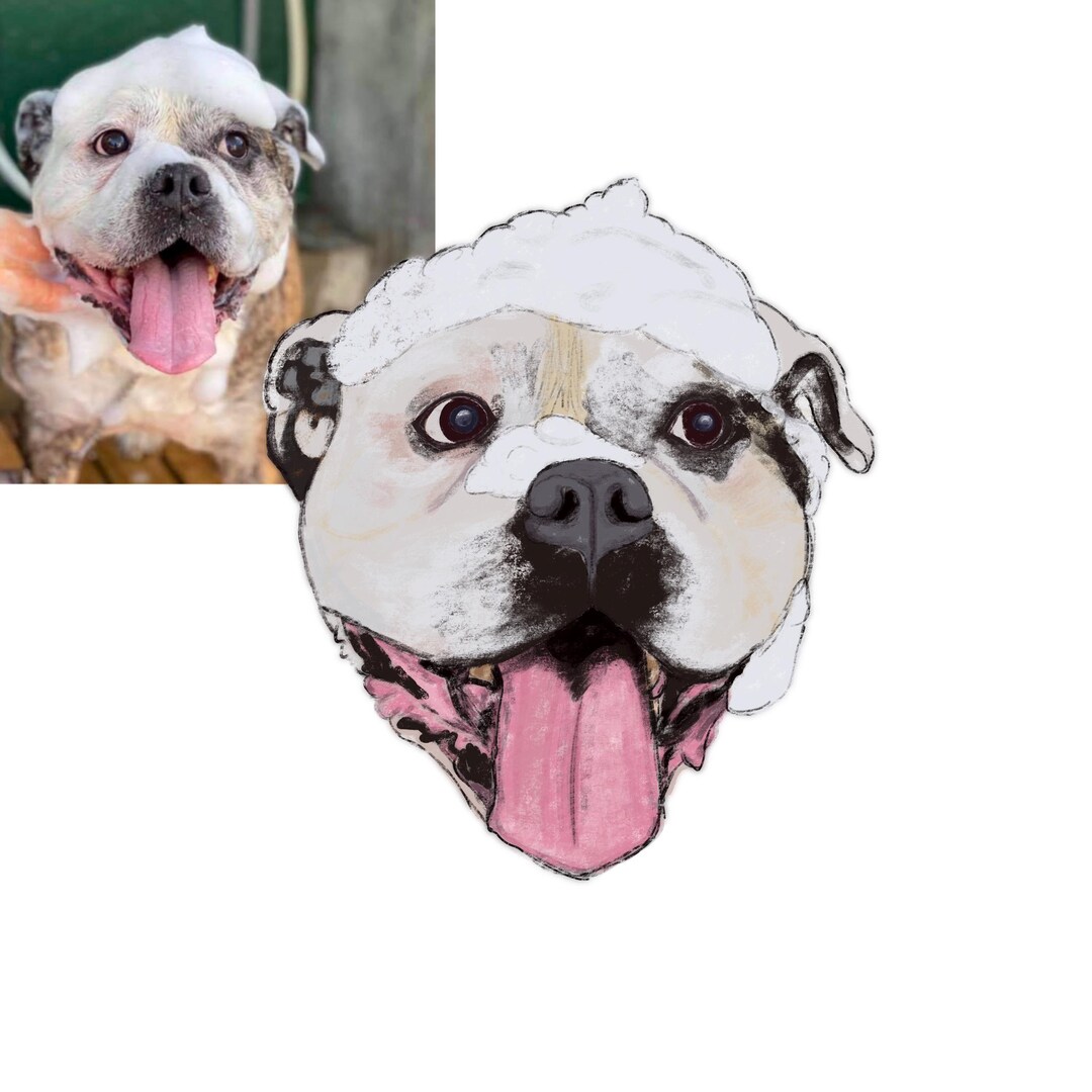 Custom Pet Face Sticker, Custom Pet Sticker, Pet Lover, Fur Parent ...