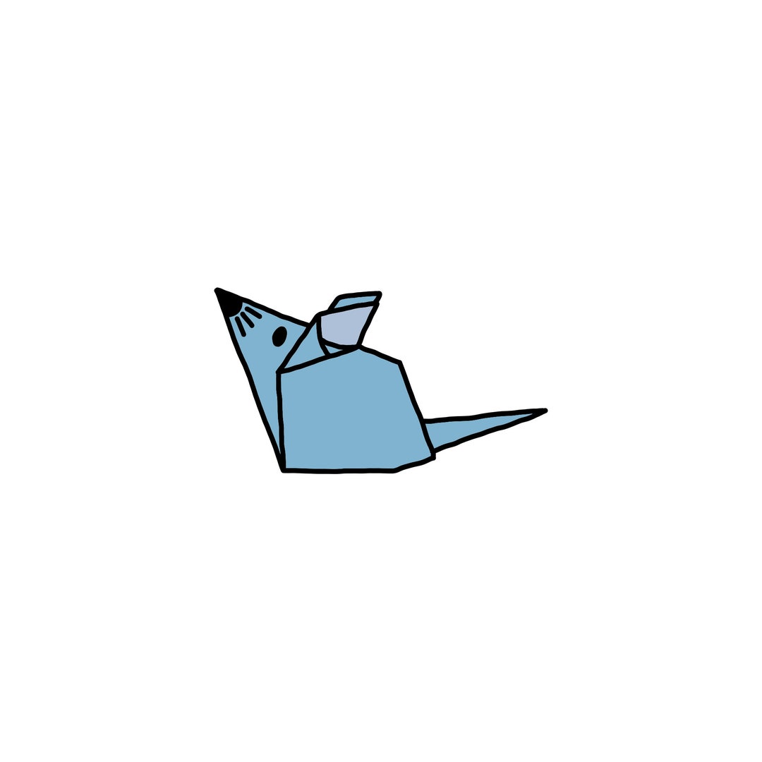Origami Mouse SVG, Hand Drawn Rodent Cut File (PNG, PDF) - Etsy