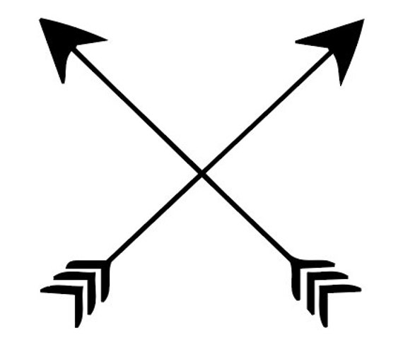 Crossed Arrows Vinyl Decal Car Decal Tumbler Decal Phone | Etsy