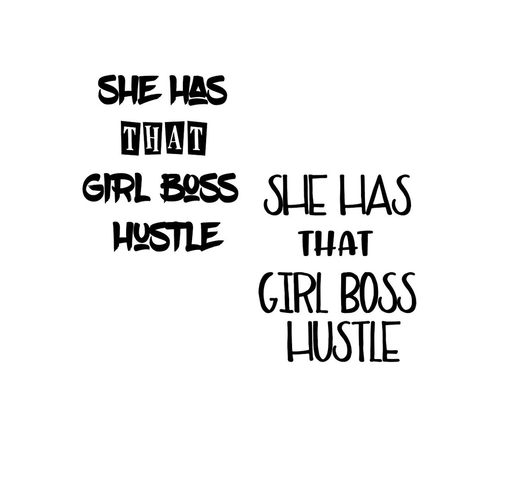 Girl Boss Hustle SVG, Lady Boss Clipart, Cut File - Etsy