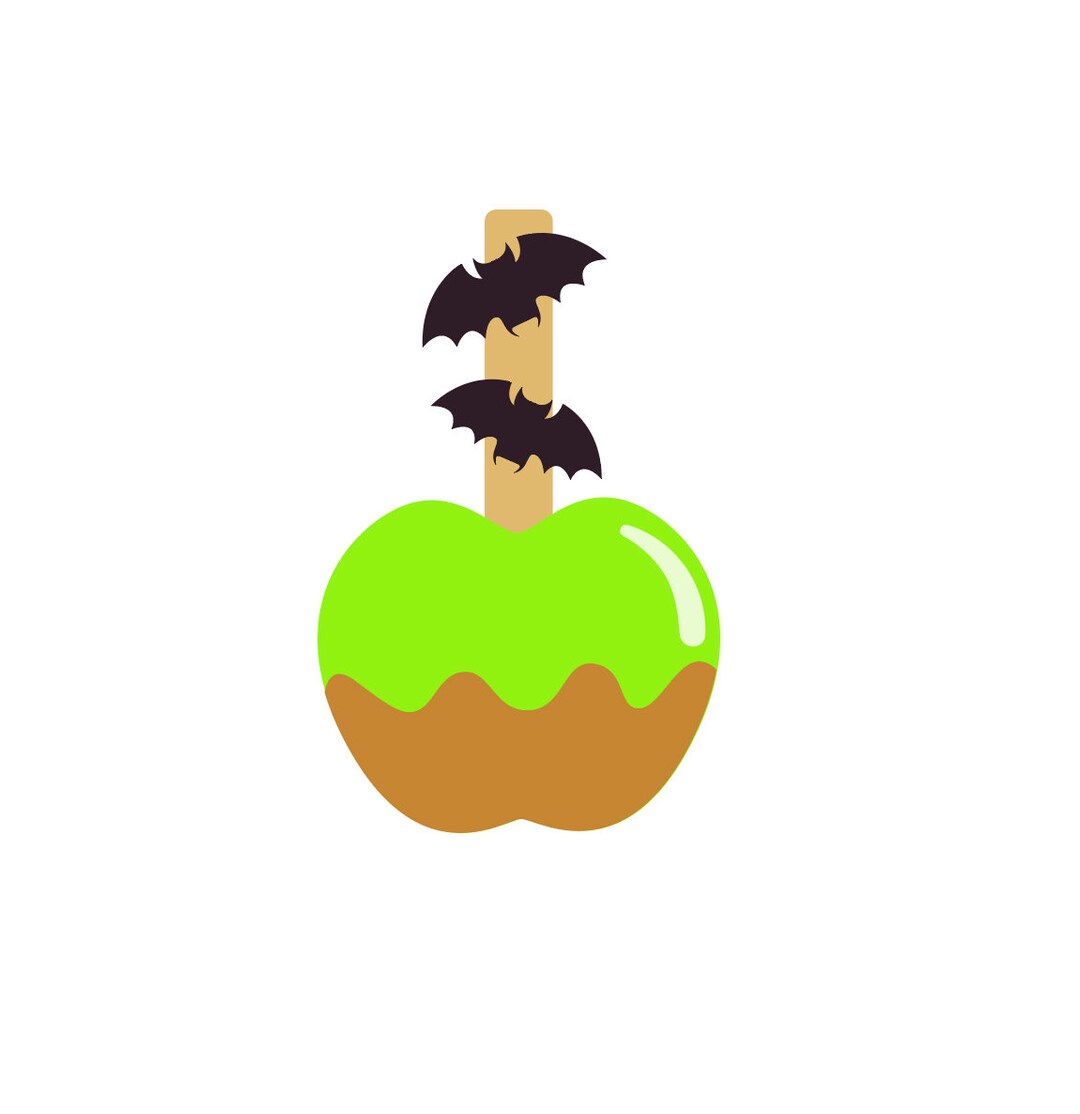 Candied Apple, Candy Apple, Halloween, Vinyl Decal, Car Decal, Tumbler ...