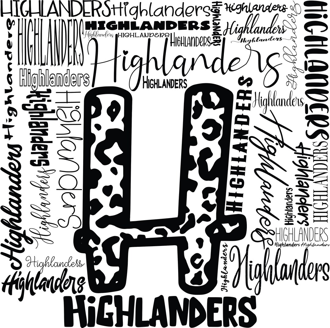 Highlanders Subway Art, Highlanders Collage, Typography, Team Mascot ...