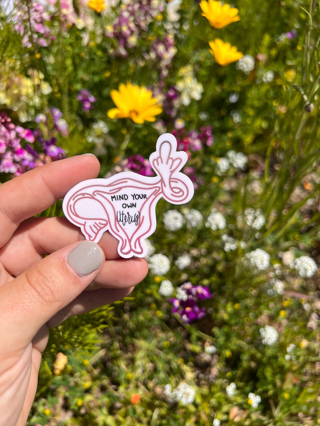 Mind Your Own Uterus, Angry Uterus, Prochoice Sticker, Pro Choice ...