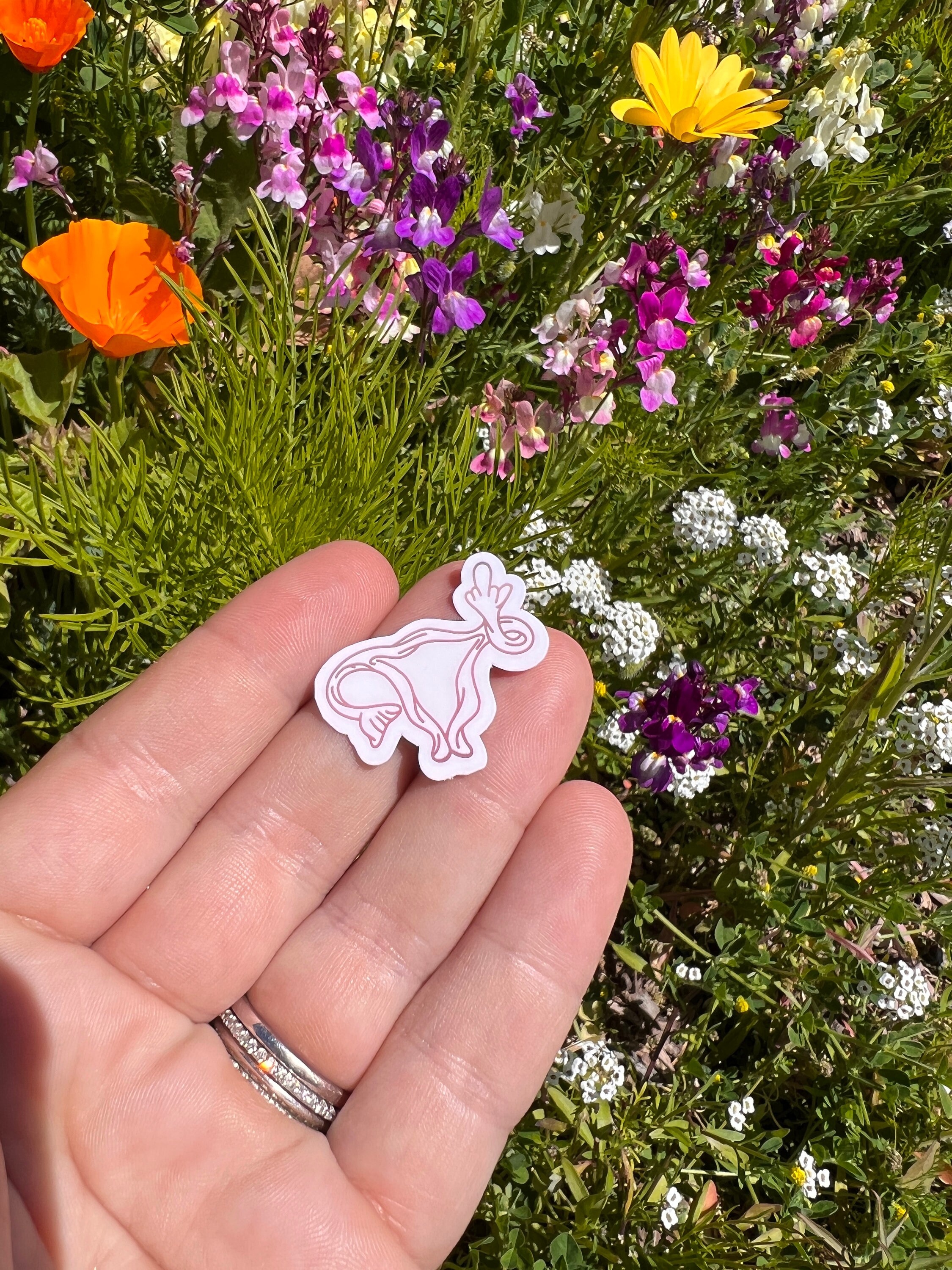 Tiny Angry Uterus Sticker Set, Angry Uterus Sticker, Prochoice Sticker ...