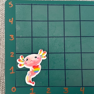 Kawaii Rainbow Axolotl Sticker, Pride Sticker, Love is Love Sticker ...