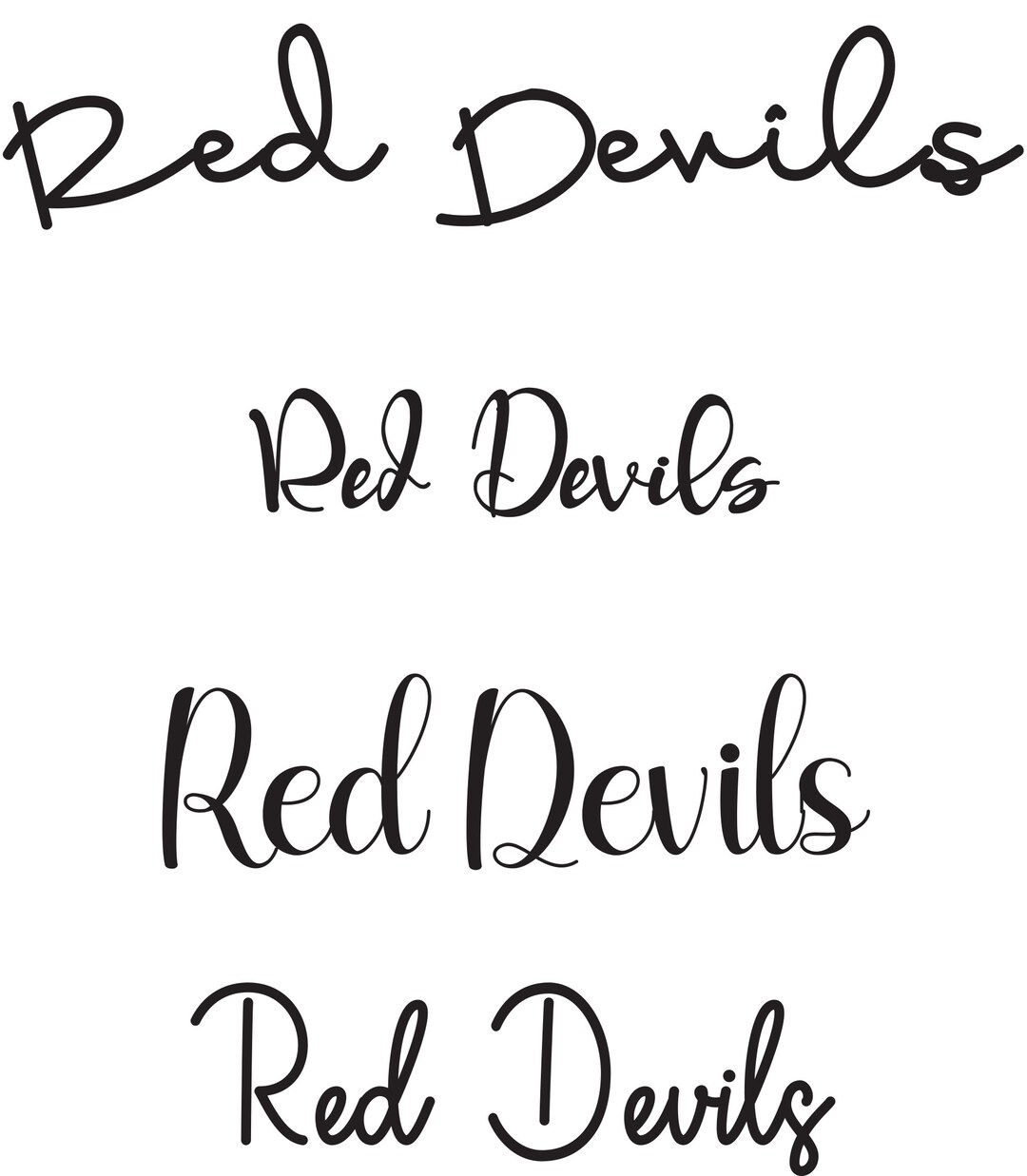 Red Devils SVG, Sports Mascot Cut File (digital Download) - Etsy