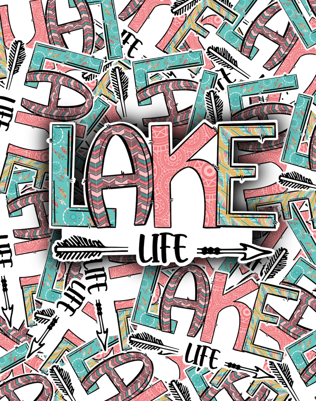 Lake Life Sticker, Laminated Water Resistant Vinyl - Etsy