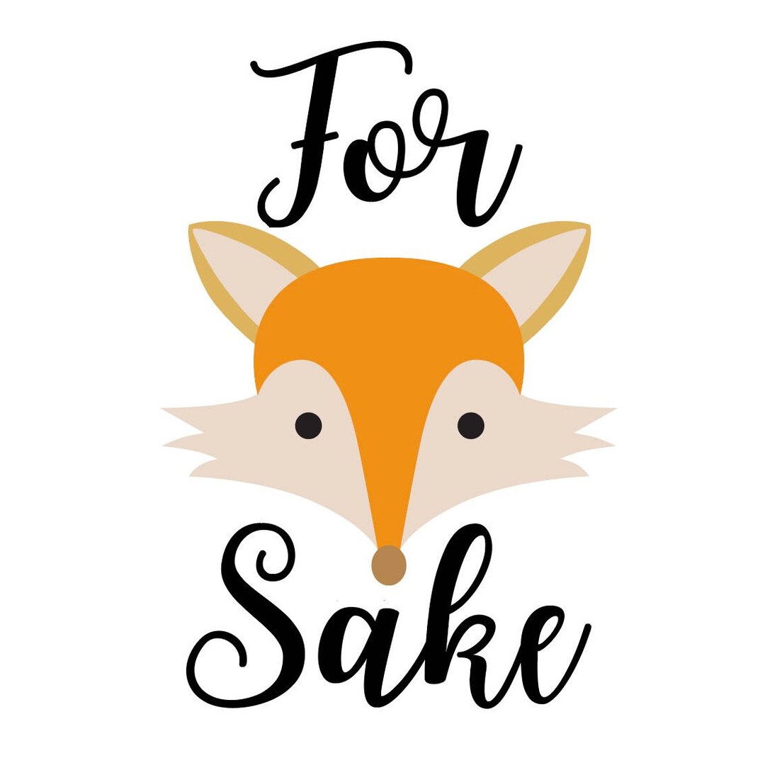 For Fox Sake Decal, Zero Fox Given Vinyl Decal, Car Decal, Tumbler ...