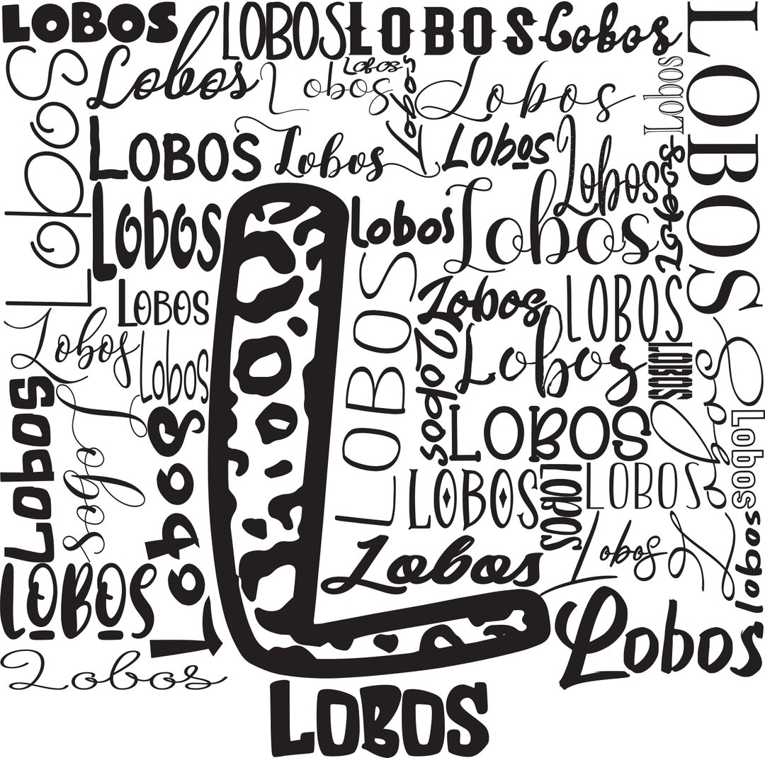 Lobos Subway Art Sports SVG Lobos Collage Collageteam - Etsy