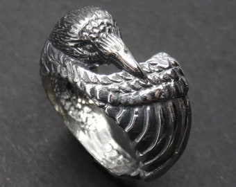 Beaver Ring With Peridot Animal Ring Totem Ring Green - Etsy Israel