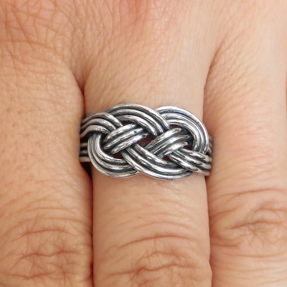 Love Knot Ring Promise Ring Knotted Ring Double Knot | Etsy