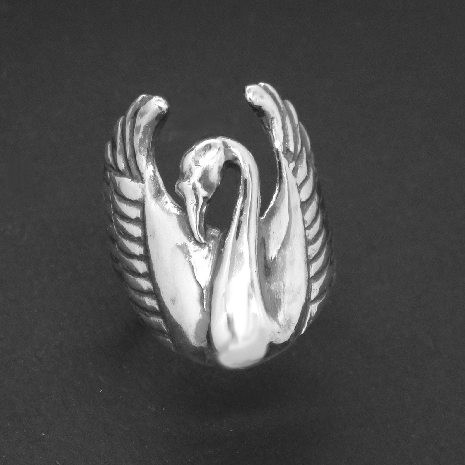 Large Swan Ring Swan Jewelry Animal Jewelry Animal Ring | Etsy
