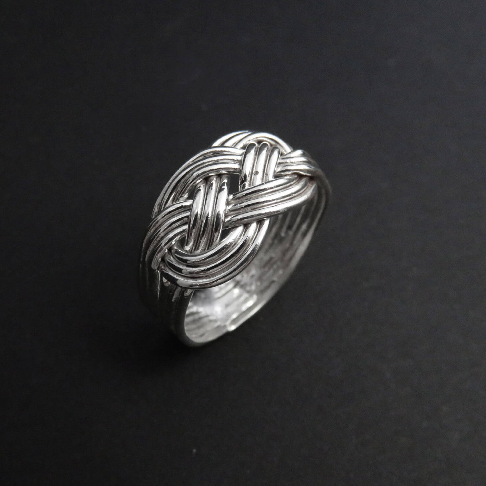 Love Knot Ring Promise Ring Knotted Ring Double Knot | Etsy