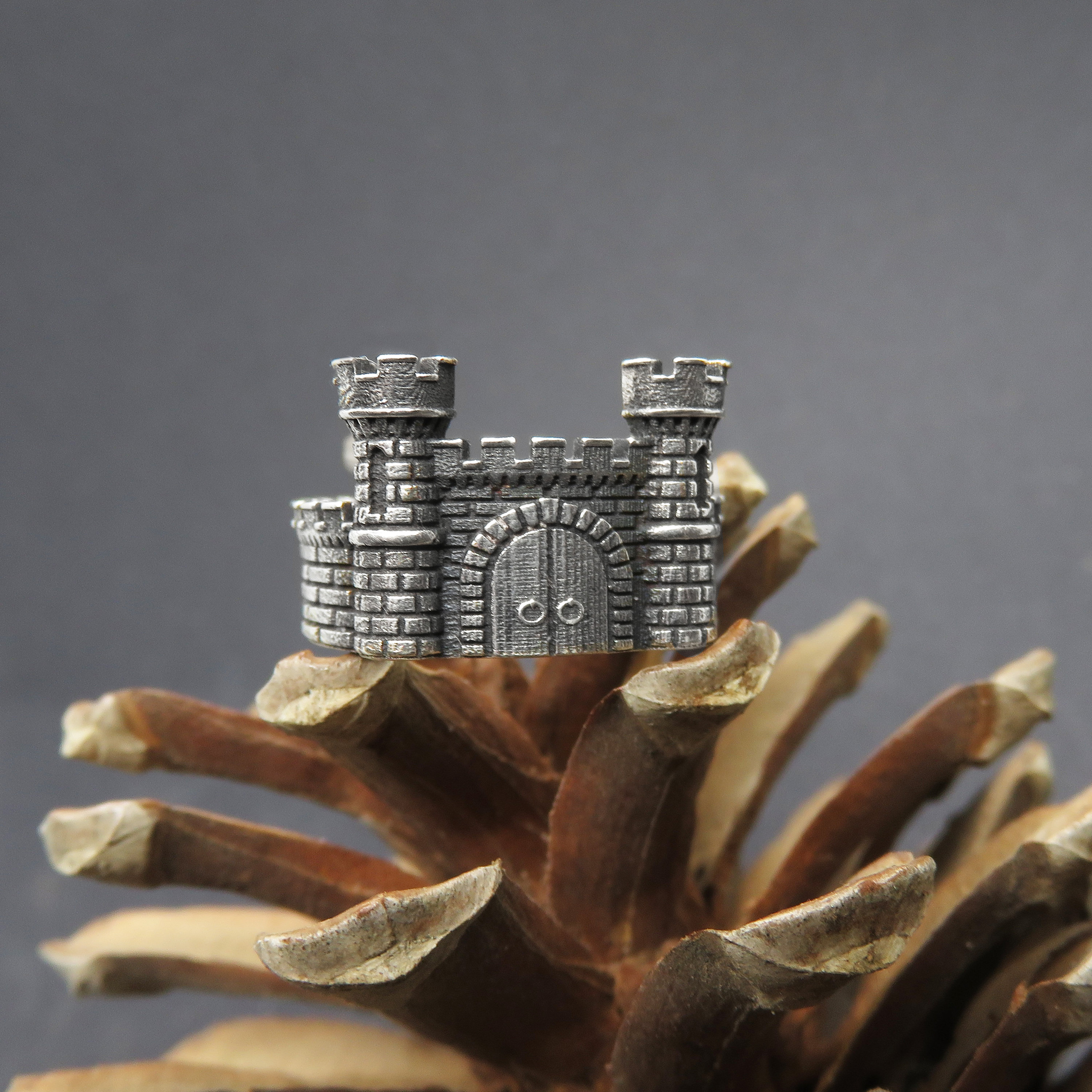 Sterling Silver Fantasy Castle Ring Fairy Tale Medieval | Etsy