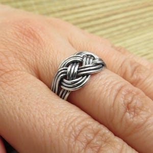 Love Knot Ring - Promise Ring - Knotted Ring - Double Knot Ring ...
