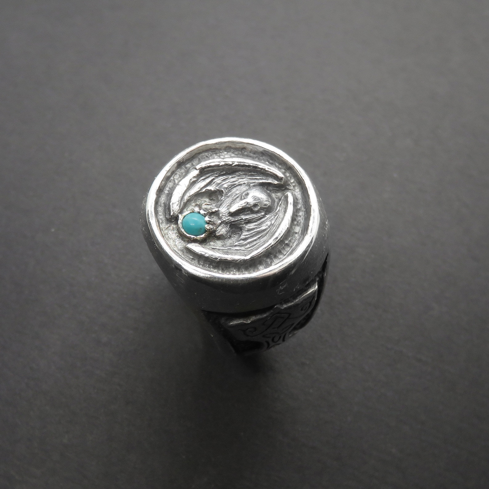 Raven Signet Ring With Mjölnir Huge Men's Sterling - Etsy