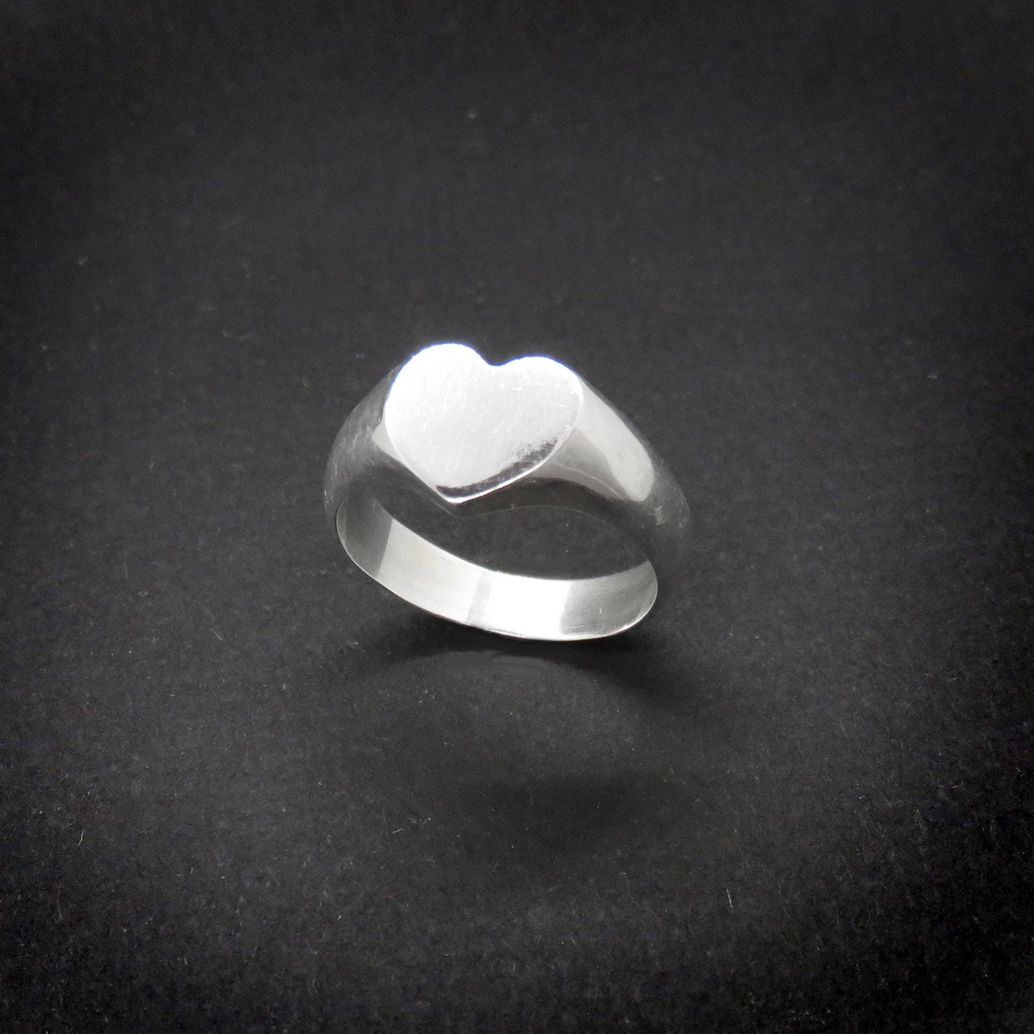 Heart Signet Ring Heart Ring Love Ring Promise Ring | Etsy