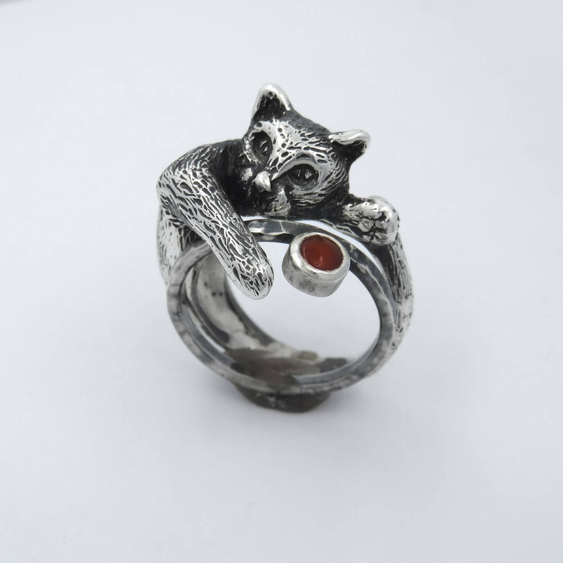 Cat Ring - Double Ring - Fidget Ring - Animal Ring - Cat Lover Gift ...