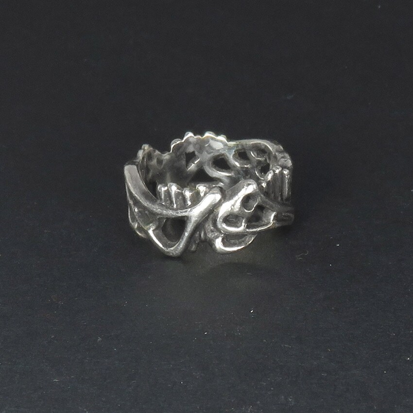 Mechanical Insect Wings Ring - Sculpted Sterling Silver Jewelry With ...